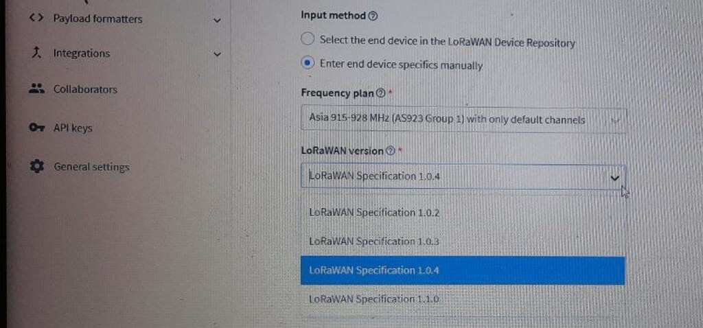 Device Registration The Things Stack V3 The Things Network 