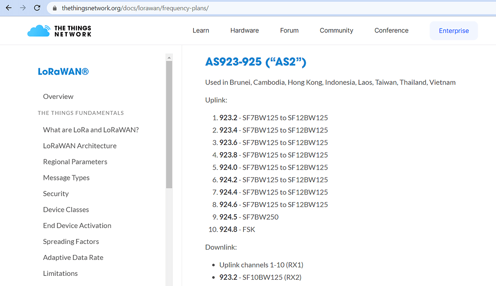 Can not use end device using AS923-2 in The Thing Stack - The Things Stack v3 - The Things Network
