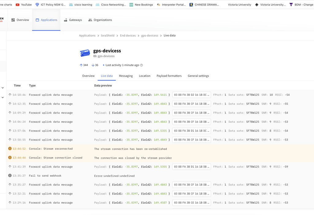 Ttn decoded data is different to display/serial console data - The Things Stack v3 - The Things ...