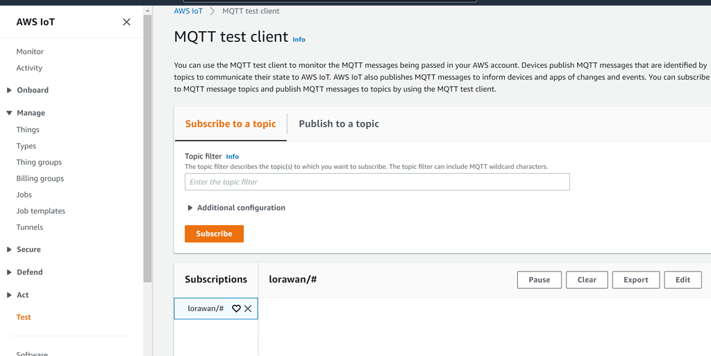 Mqtt Test Client Aws The Things Network
