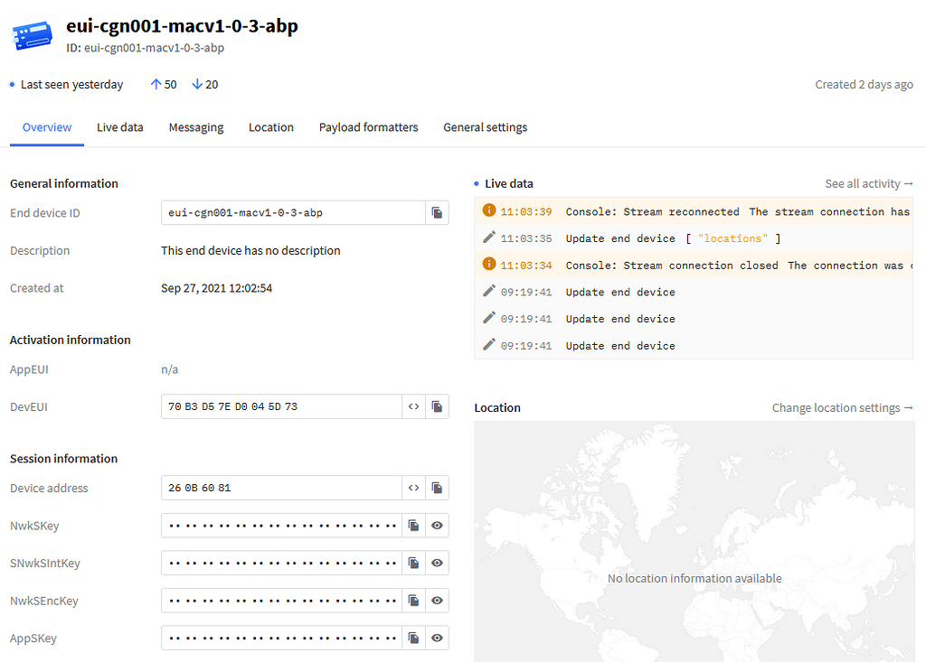 TTN no data Forwarding from Gateway to App - TTN Network and Services ...