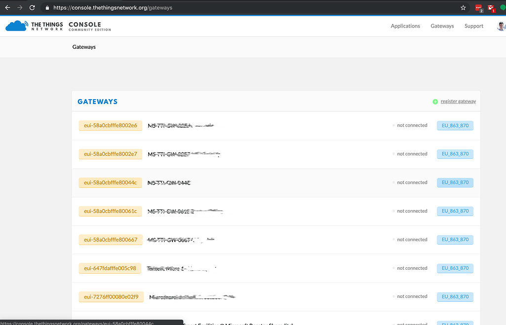 Incorrect Gateway status on Console - v2 Console - The Things Network