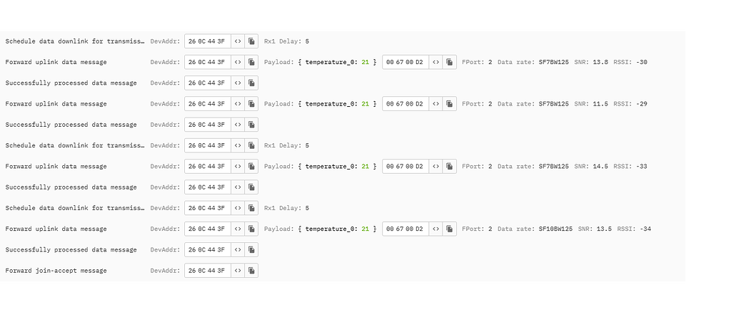 TTN console Rx response? - End Devices (Nodes) - The Things Network