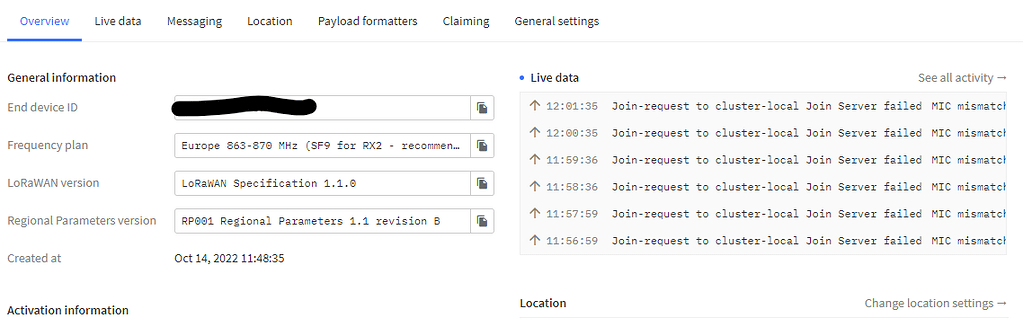 Milesight AM307 MIC mismatch - Generic Node - The Things Network
