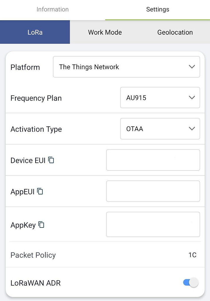 Setup Sensecap T1000 for TTN Australia - The Things Network