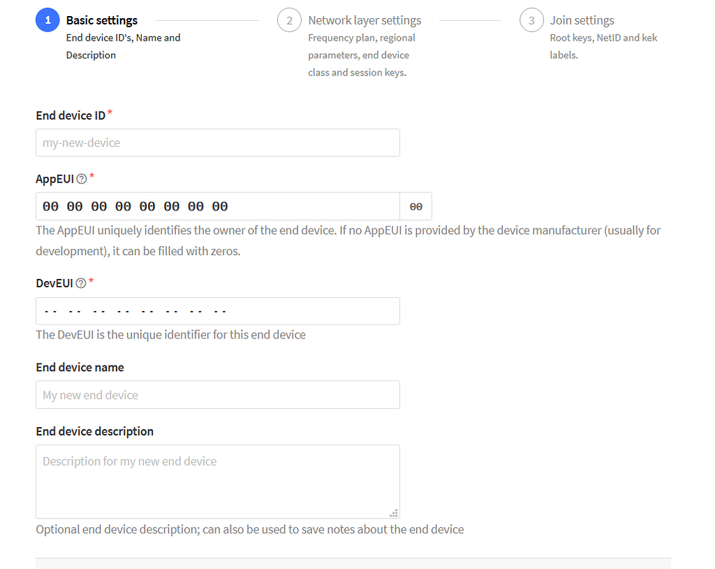 Auto generate DevEUI and AppEUI in TheThingsStack v3 - End Devices (Nodes) - The Things Network