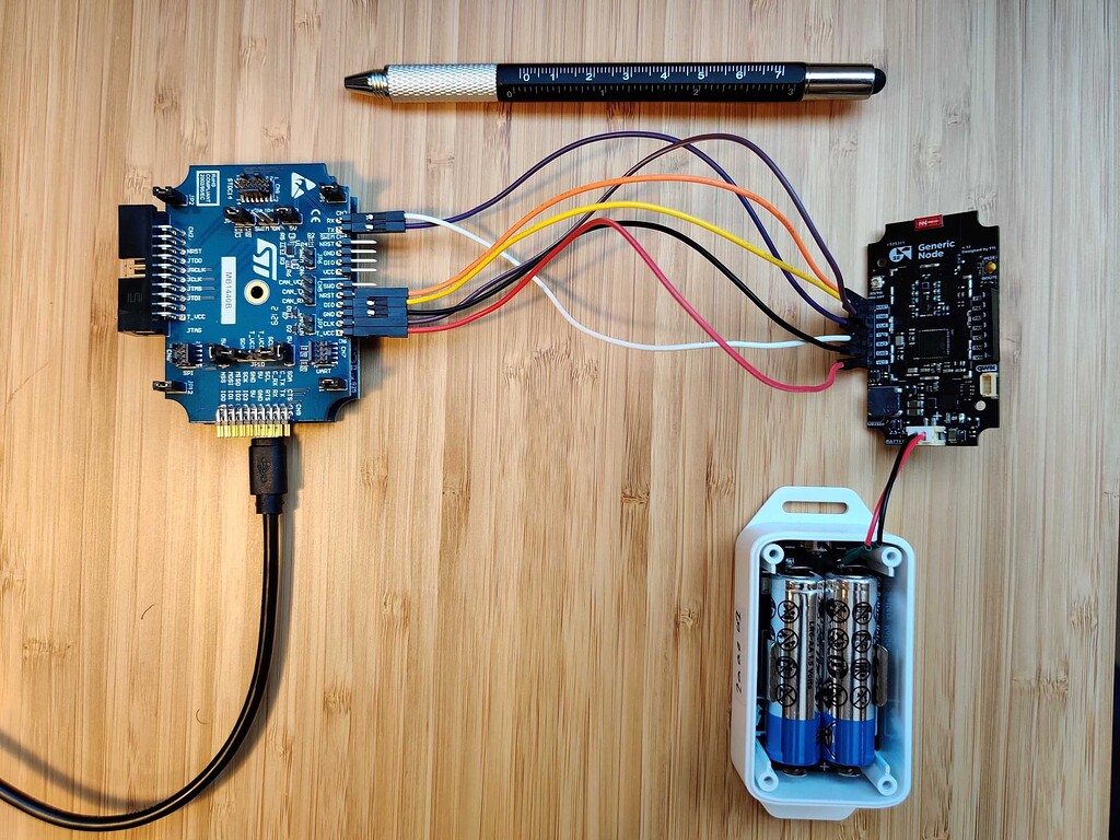 Wiring Generic Node Sensor Edition to STLINKv3 - Generic Node - The Things Network