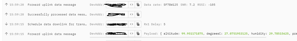 Schedule data downlink for tramission on Gateway Server issue - Generic Node - The Things Network