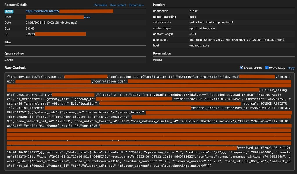 TTN Webhooks Integration with Slack - The Things Stack v3 - The Things Network