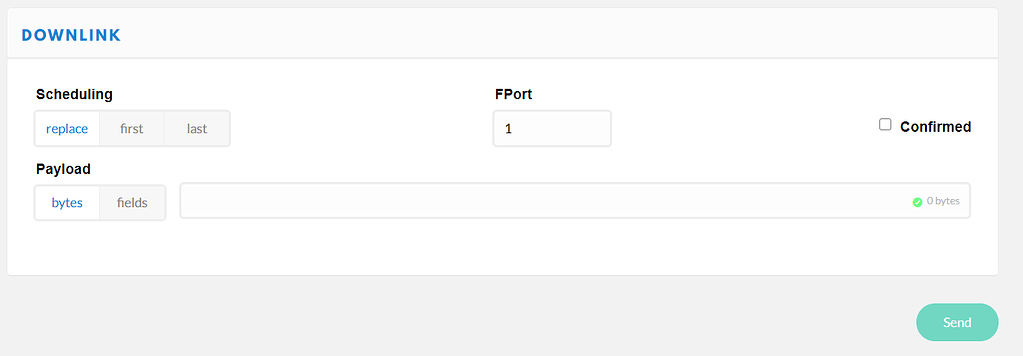 Downlink messages section on v3.6.0 - The Things Network