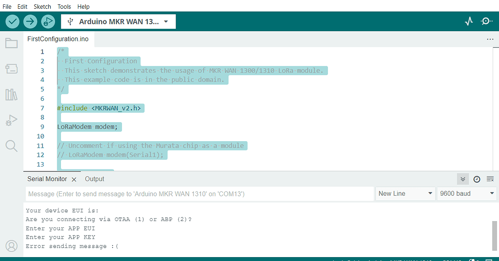 Mkrwan 1310 Error Sending Message But Seeing Uplink In Ttn Hardware The Things Network