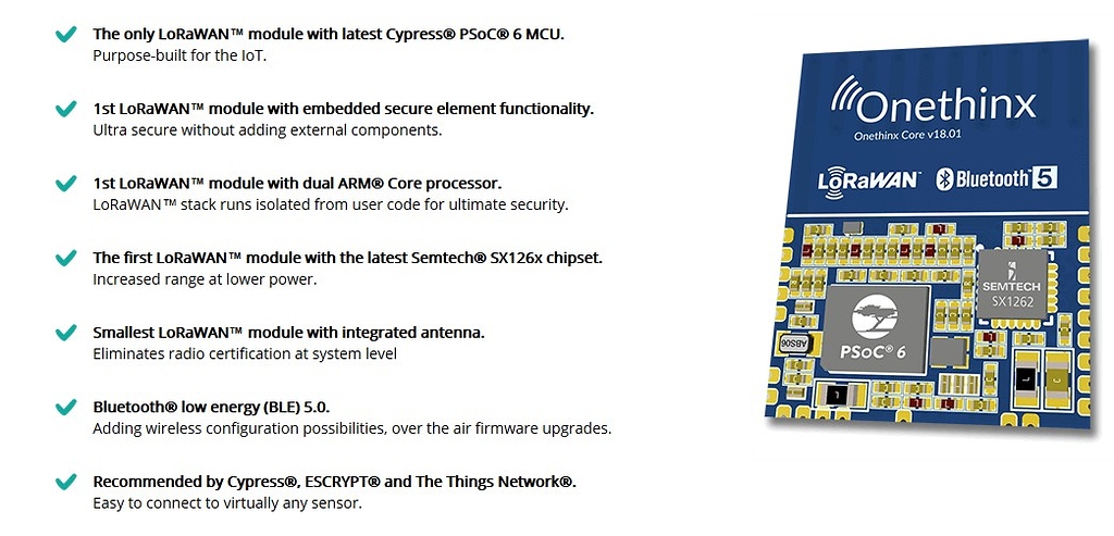 Onethinx Core Module - End Devices (Nodes) - The Things Network