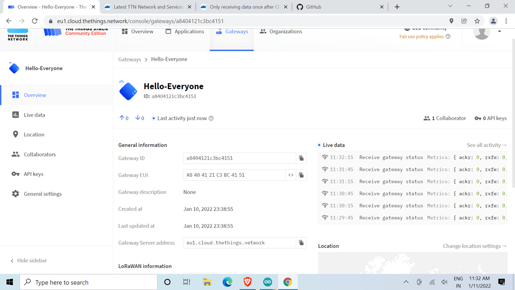 Unable to Join through OTAA , It worked only for one time - The Things ...