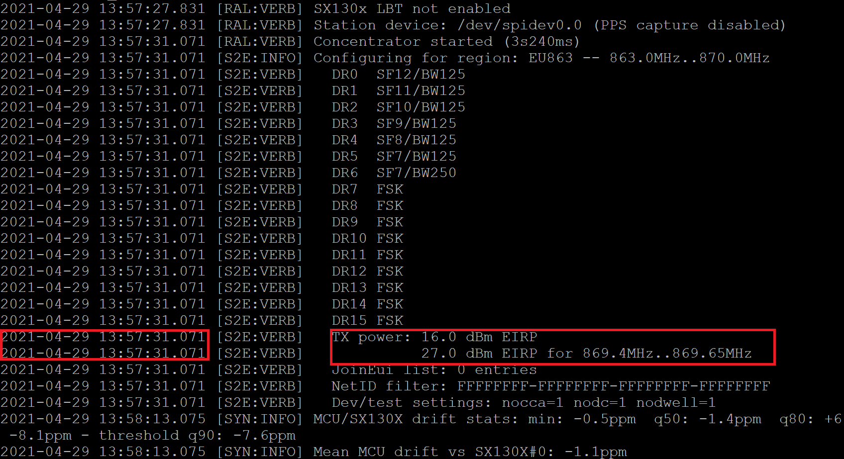 Basic Station with iC880A station.conf File - Gateways - The Things Network