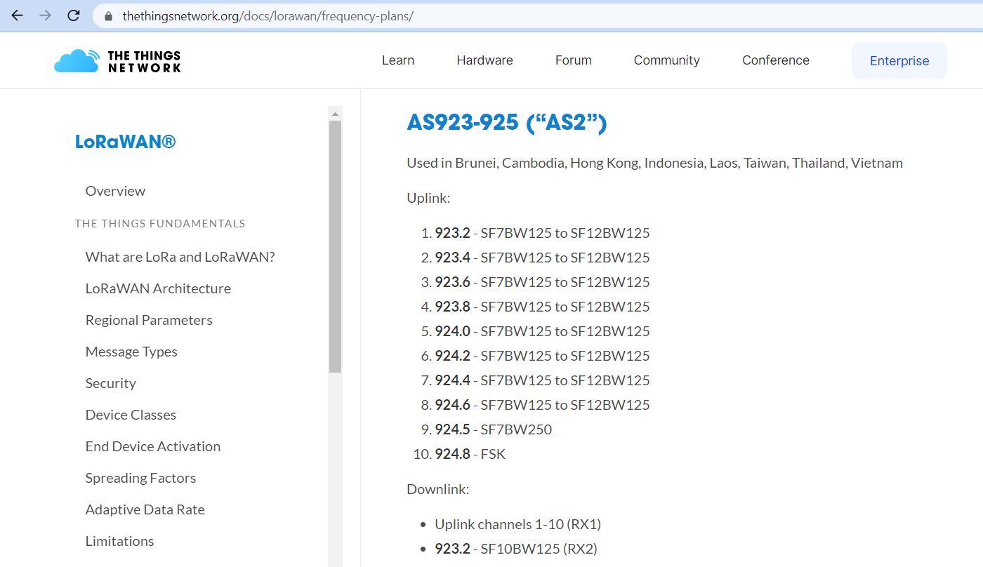 Can not use end device using AS923-2 in The Thing Stack - The Things ...