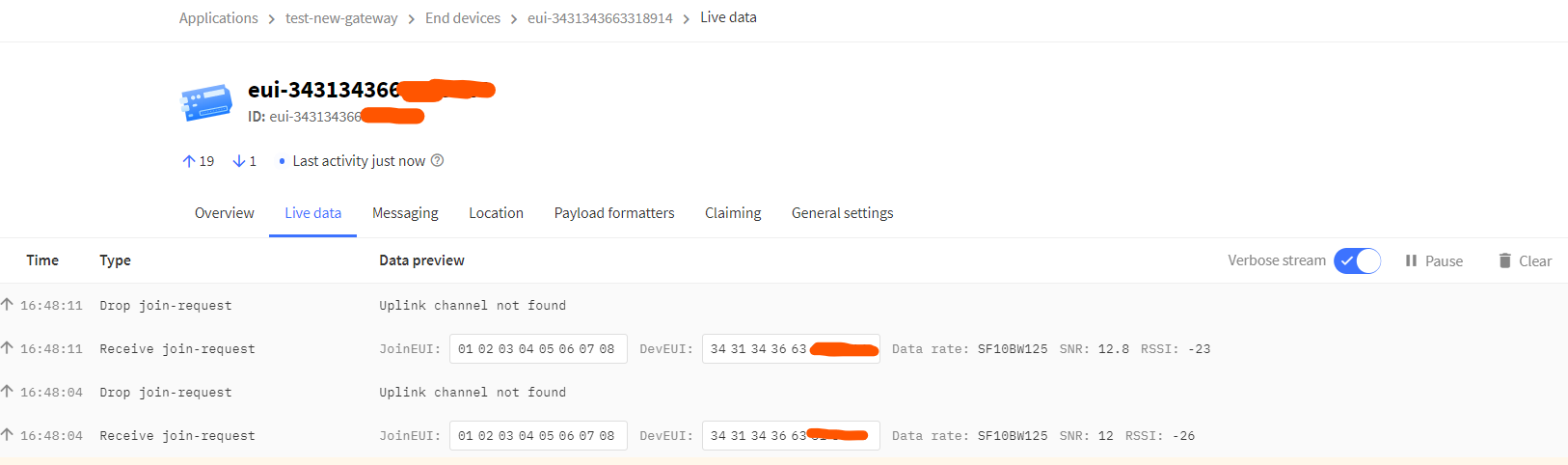 Can not use end device using AS923-2 in The Thing Stack - The Things Stack v3 - The Things Network