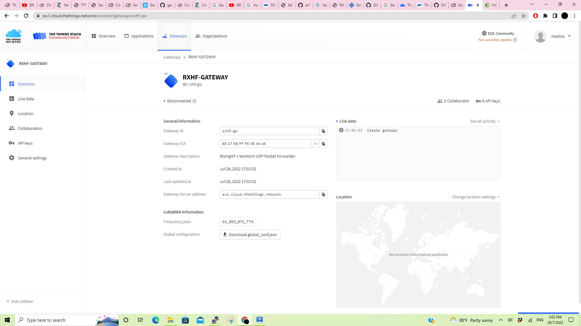 Risinghf Gateway Semtech Udp Gateways The Things Network