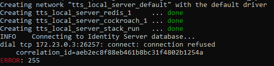 Strange Behavior With Docker Compose Run Rm Stack Is Db Init Dial Tcp Connect Refused