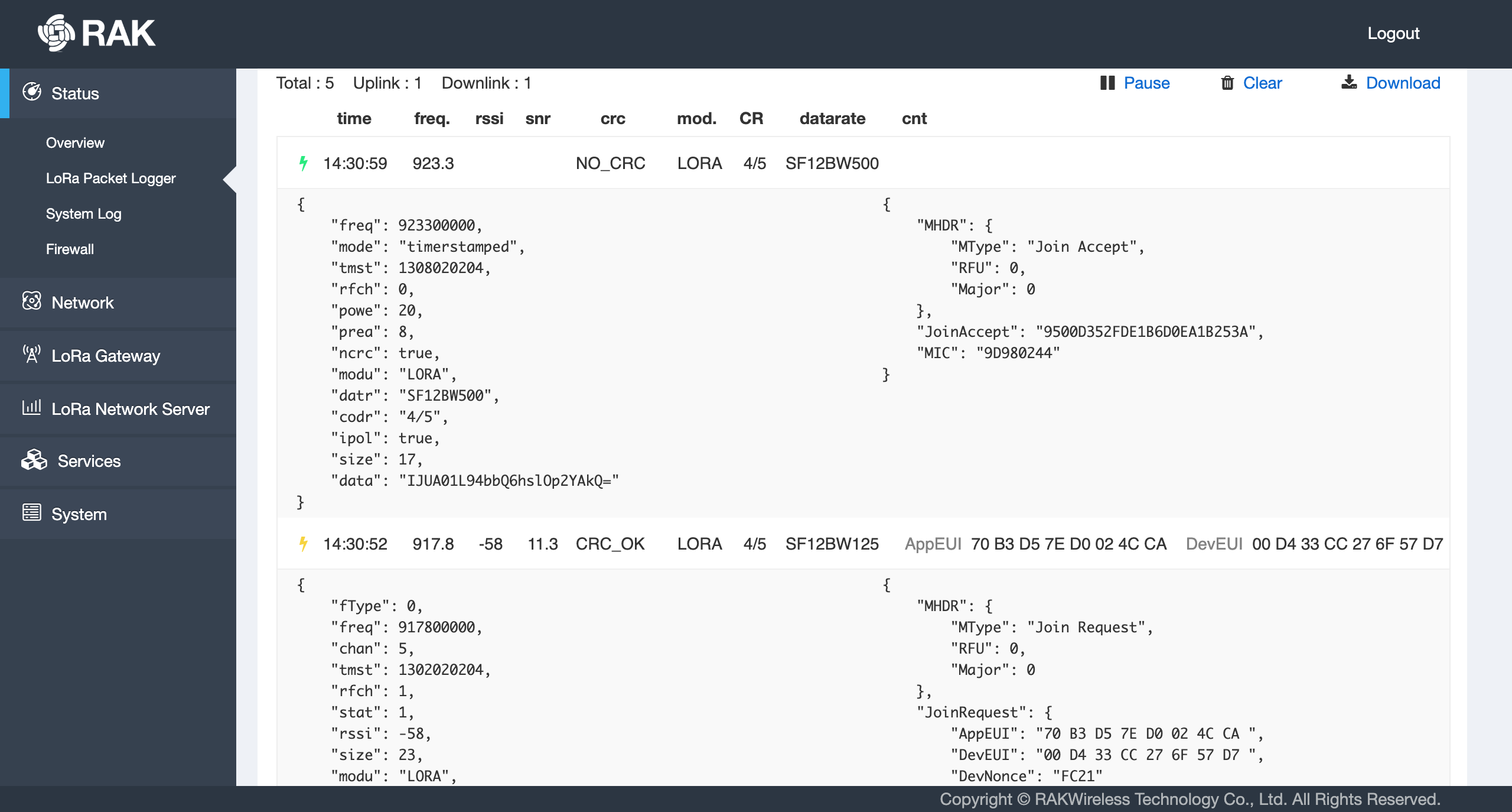 Seeeduino RAK7249 LoRaWAN - AU915 - End Devices (Nodes) - The Things ...