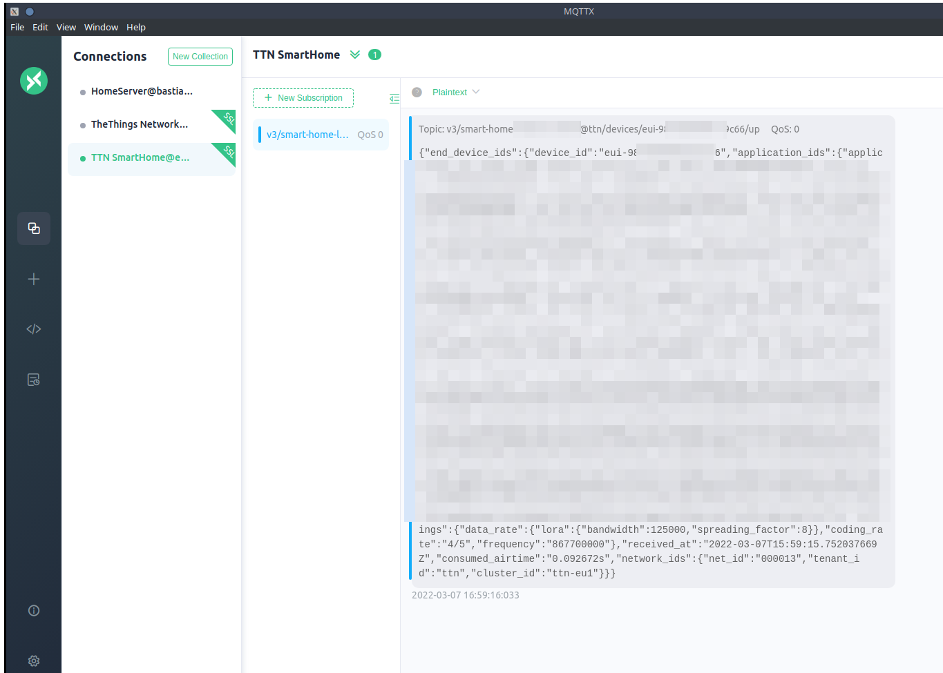 Cant Publish Downlink via MQTT Client - The Things Network