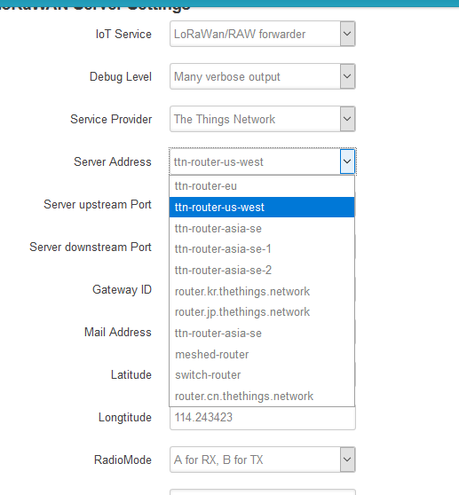 TTGO T-Beam with Dragino 915 freq - The Things Network