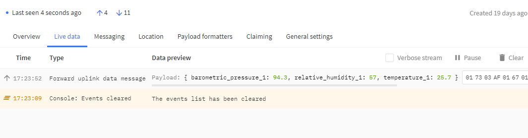 Cayenne LPP - no decode in console - Application Development - The Things Network