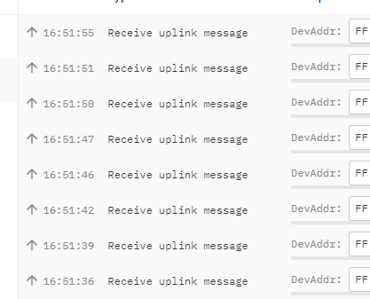 Gateway receive uplink message but there is no activity in application - End Devices (Nodes ...